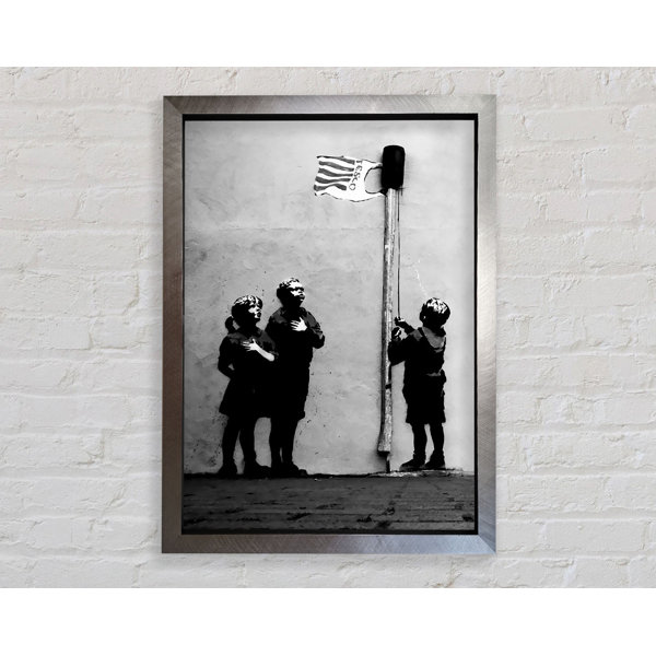 Bright Star Homage To The Tesco Flag - Single Picture Frame Print ...