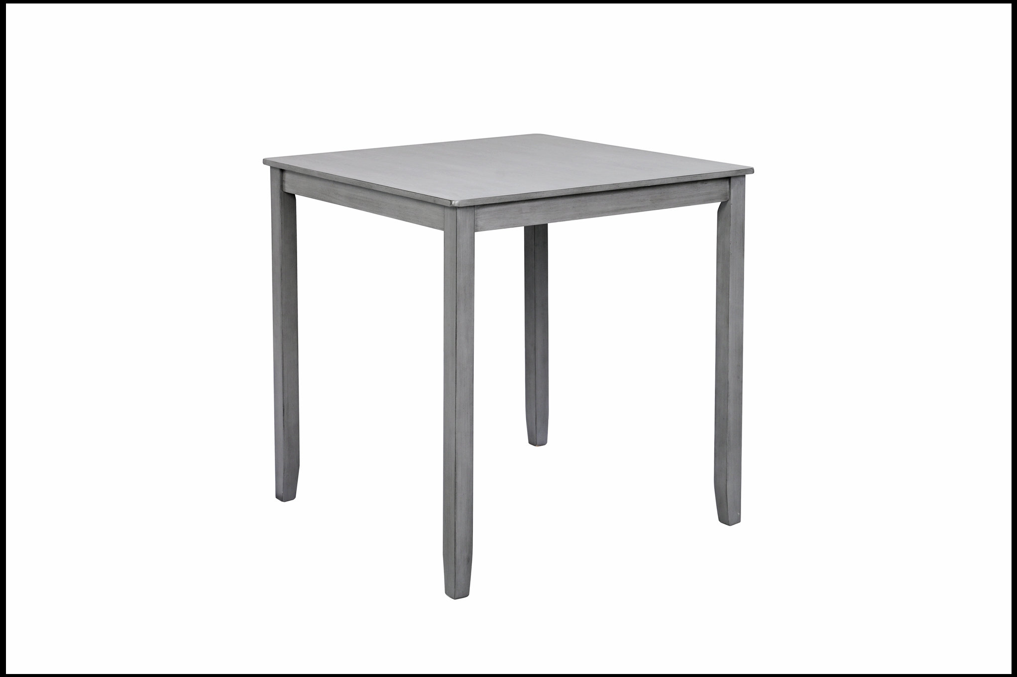 Gracie Oaks Wooden Dining Square Table for Small Spaces, 4 Person ...