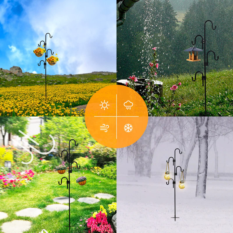 Red Barrel Studio® Quintanilla Shepards Hooks For Outdoor Adjustable ...