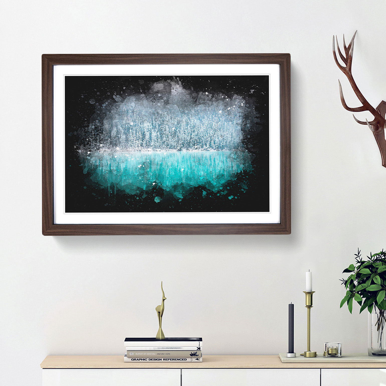 East Urban Home Sketch Of Lake Louise - Picture Frame Graphic Art ...
