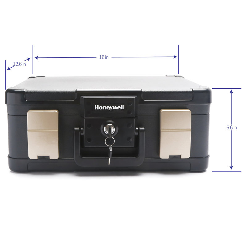 Honeywell Molded Fire & Water Resistant Safety Chest in Black & Reviews ...
