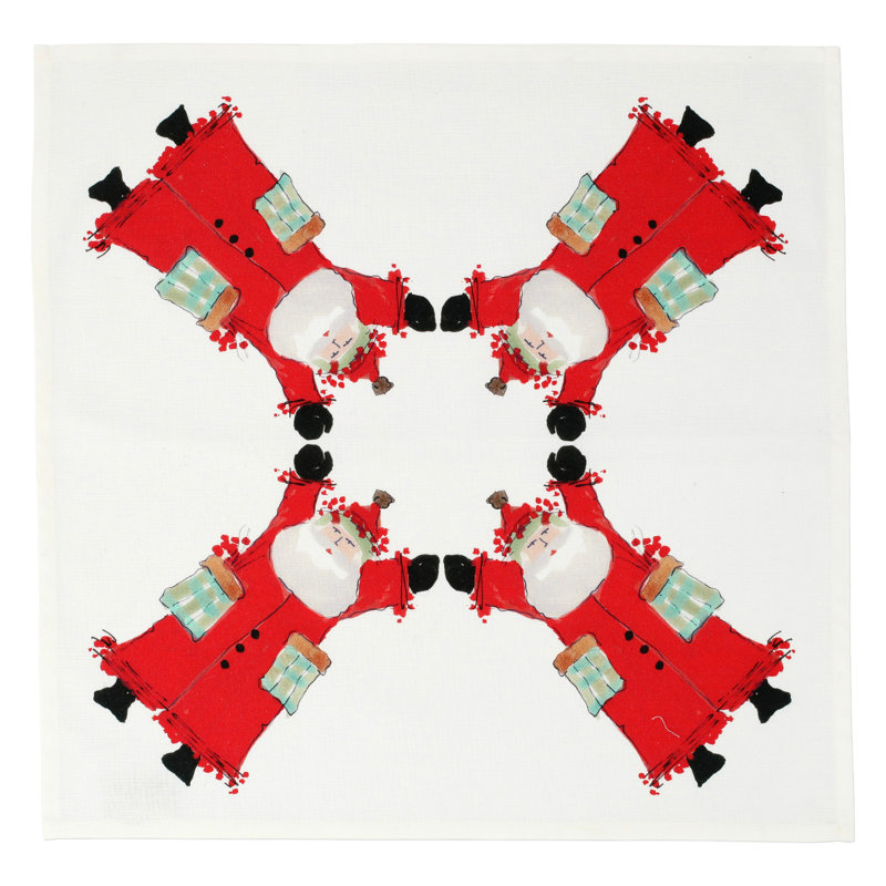 VIETRI Old St. Nick Square Cotton Tablecloth | Wayfair