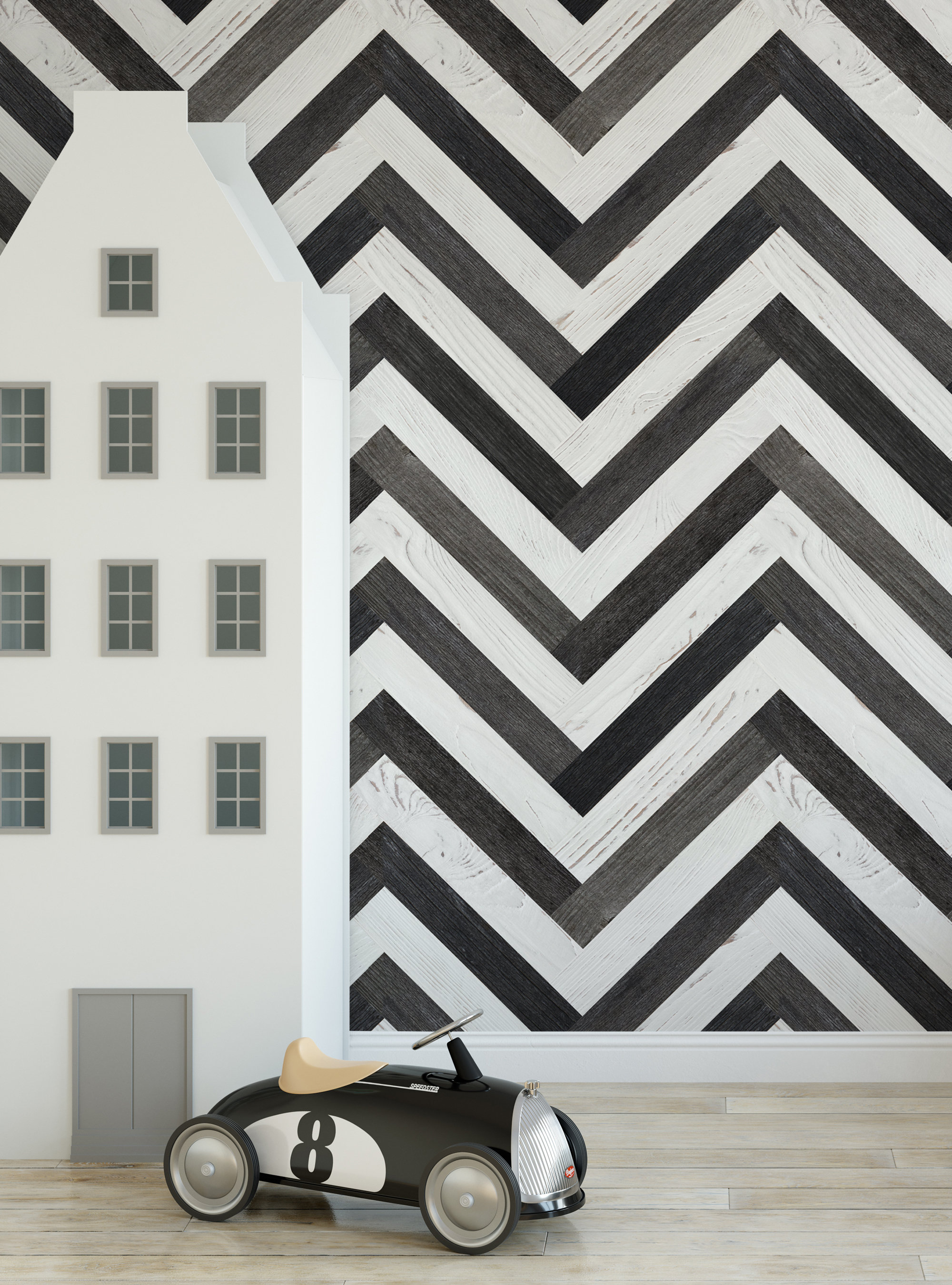 Black And White Chevron Wallpaper