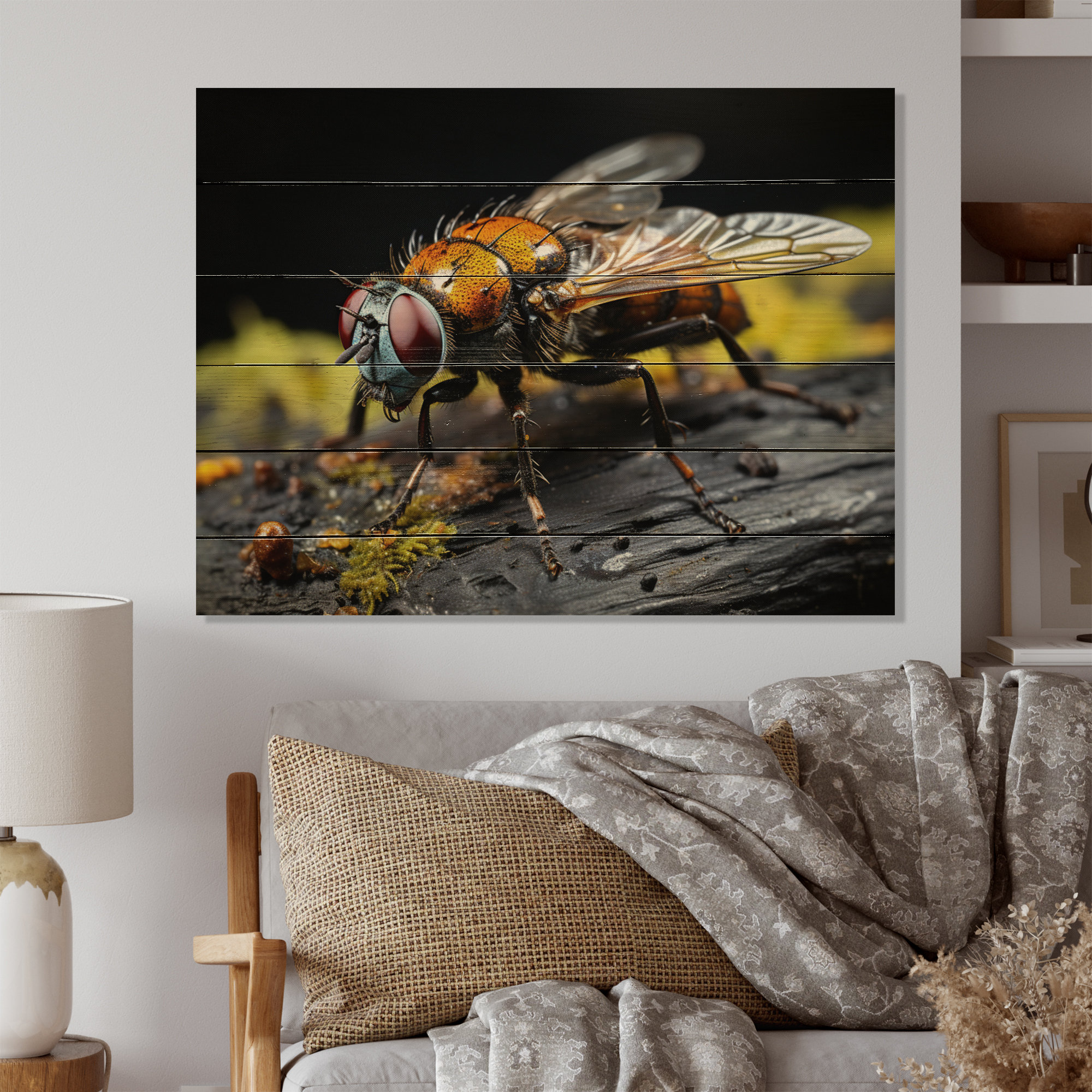 Latitude Run® Insects Bugs Portrait Stunning I - Unframed Print on Wood ...