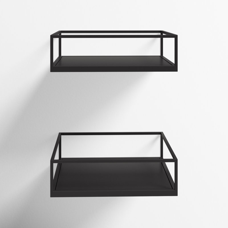 AllModern Easton 2 Piece Square Metal Accent shelf & Reviews | Wayfair