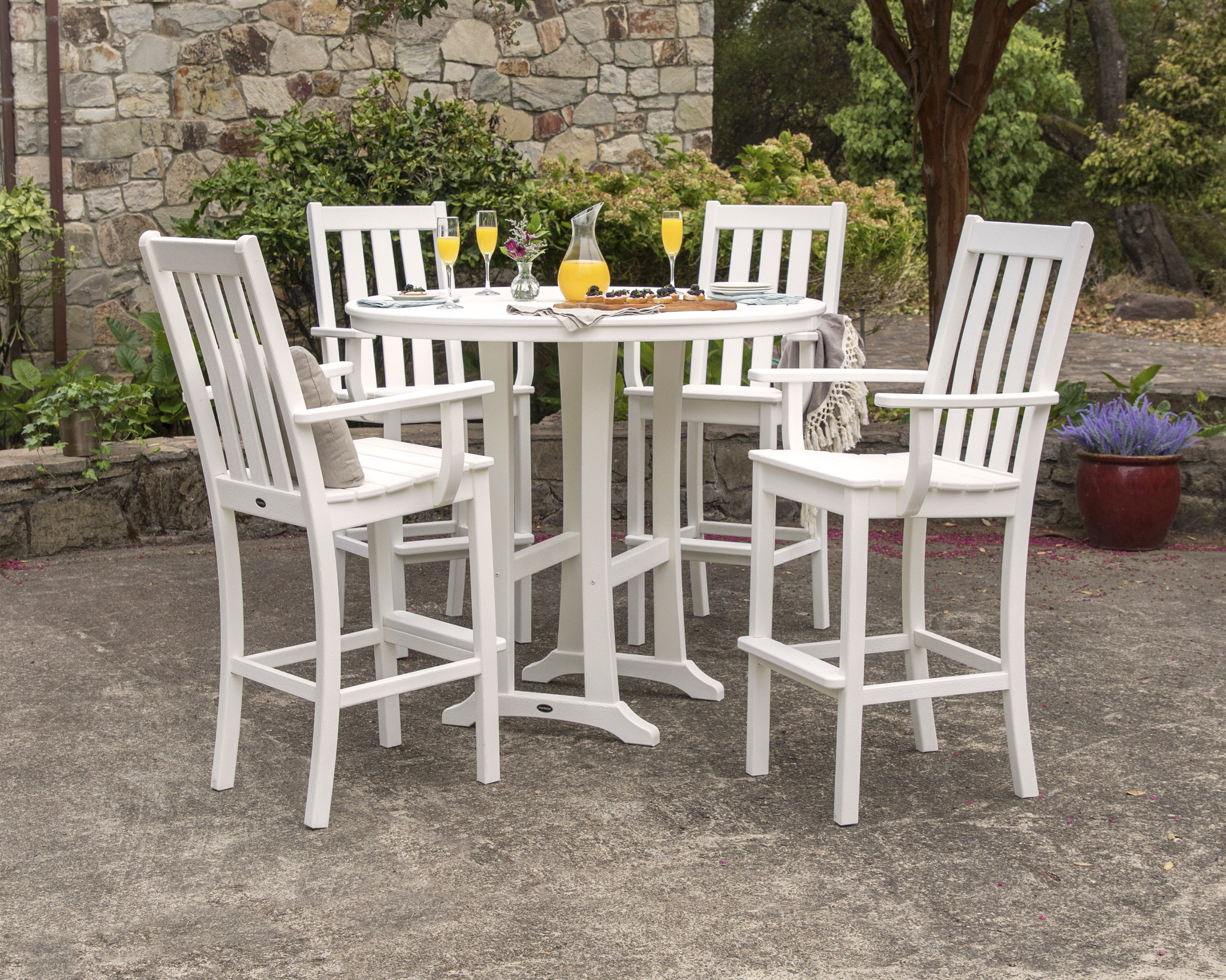 Winston Porter Vineyard 5-Piece Round Bar Set & Reviews | Wayfair