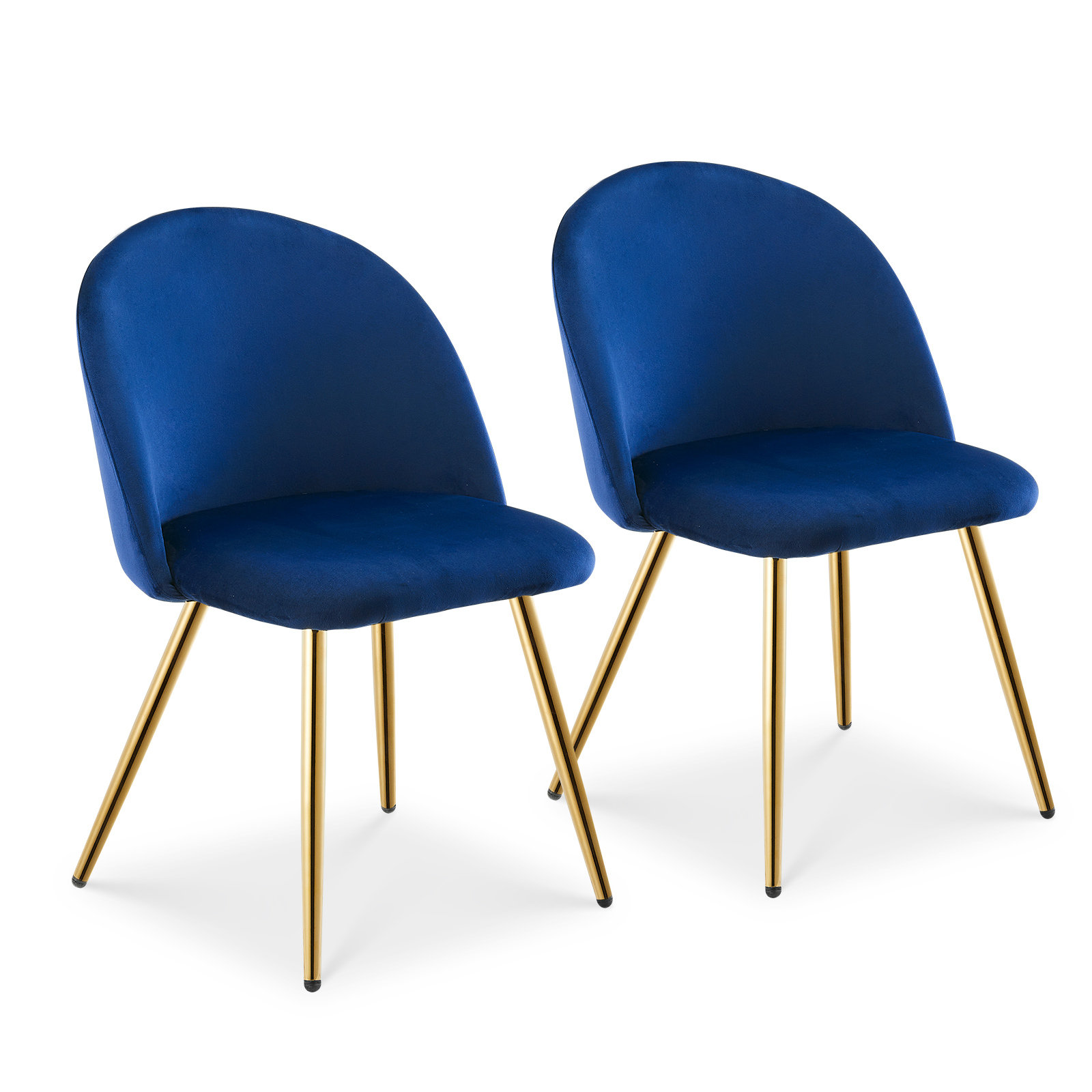 Mercer41 Arsula Velvet Upholstered Metal Side Chair | Wayfair