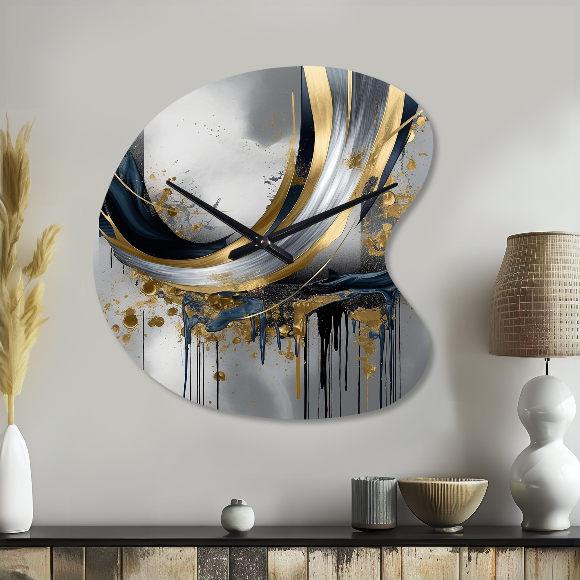 Design Art Shapes And Lines Abstract Marble V - Marble Irregular Shape ...