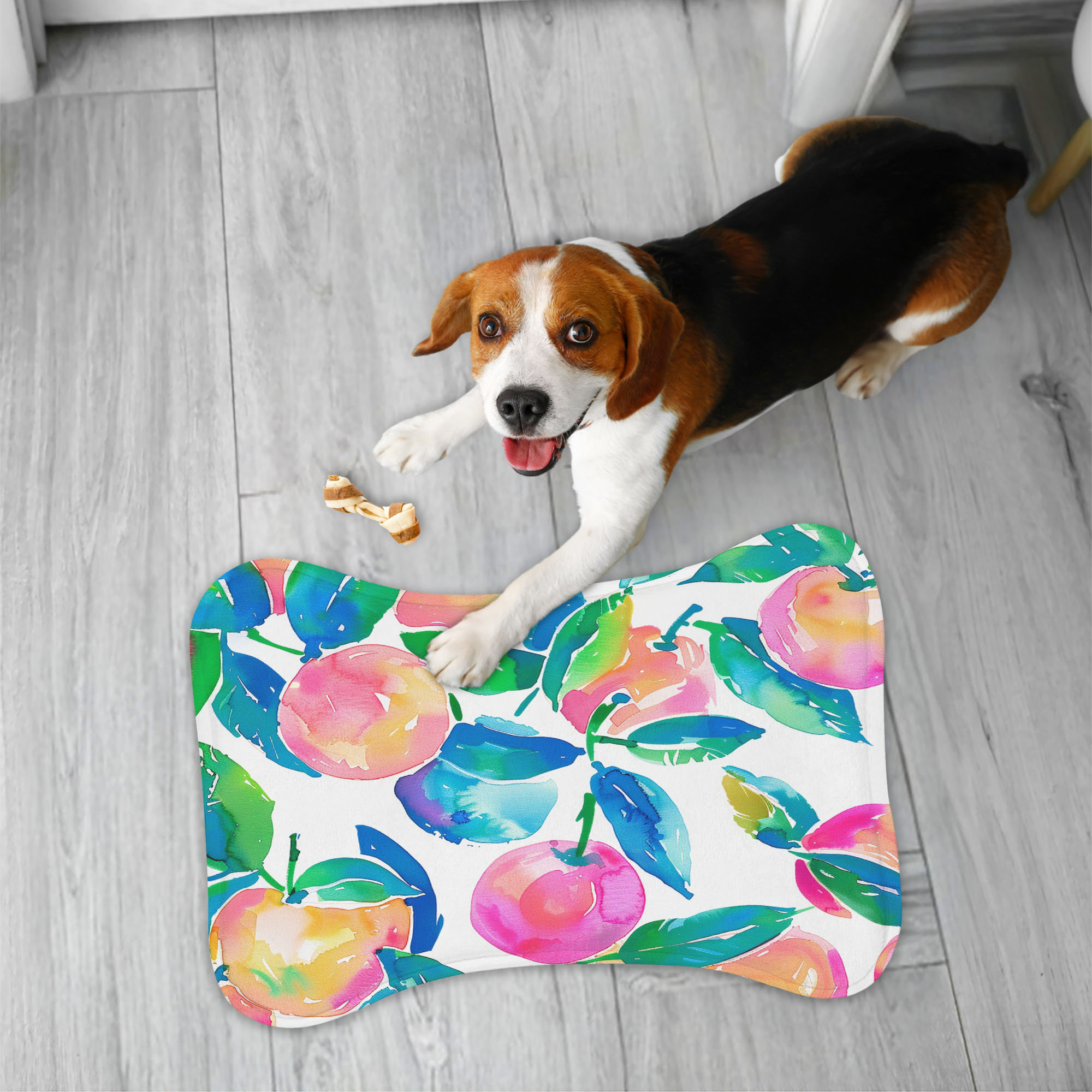MentionedYou Preppy Fruit Designs - 1 Piece Bone Shape Feeding Mat ...