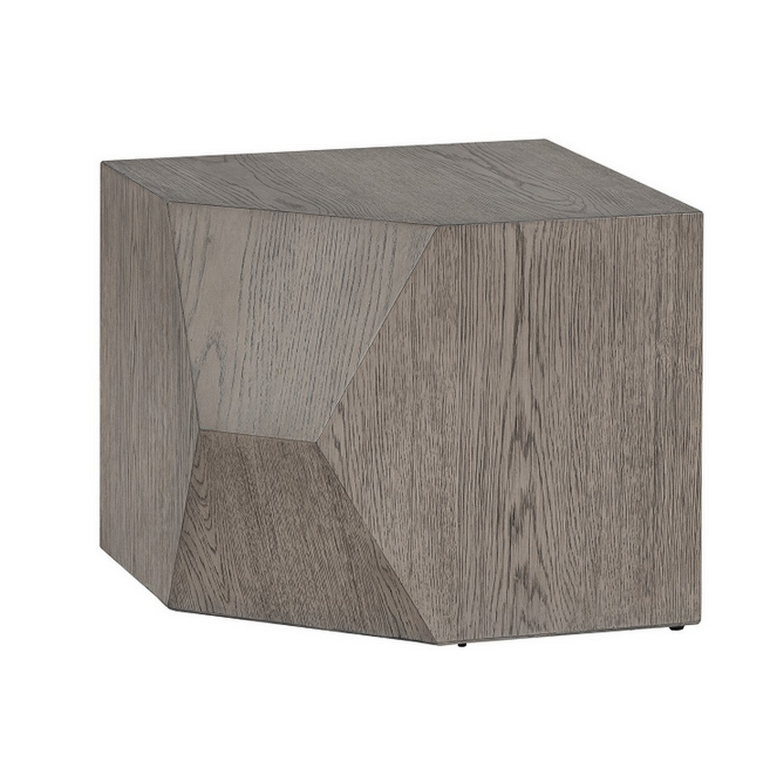 Loon Peak 20 Inch Modular Coffee Table, Geometric Angled Style, Rustic ...