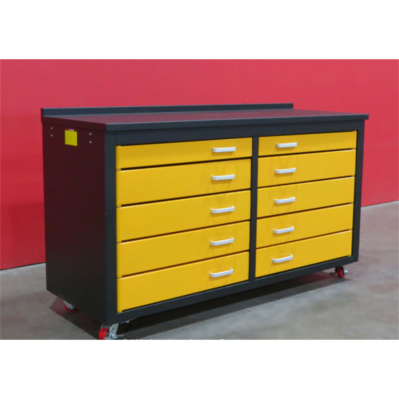 WFX Utility™ 6Ft Storage Cabinet With Workbench (10 Drawers) | Wayfair