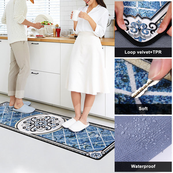 Charlton Home® Kitchen Rugs, Kitchen Rug Set 2 Piece Kitchen Rug ...