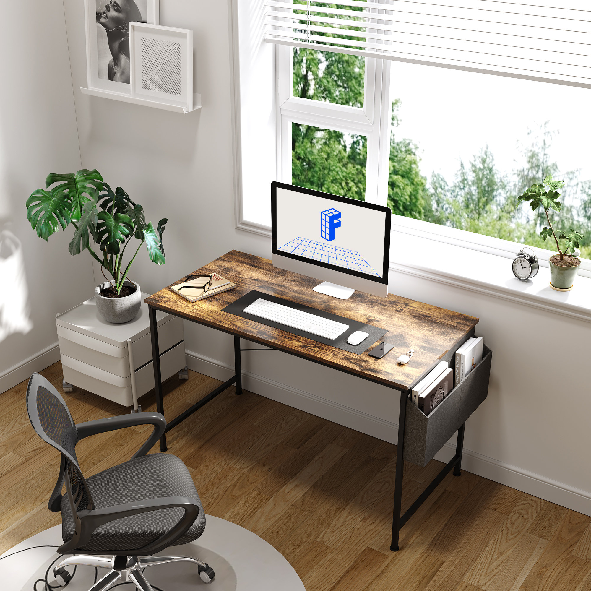 17 Stories Torron Home Office Computer Desk & Reviews - Wayfair Canada