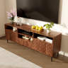 George Oliver Fluted Ulita Entertainment Center Console Media Cabinet ...