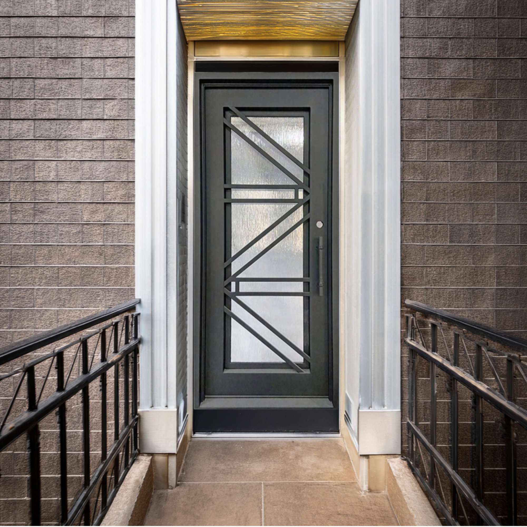 Nationwide Iron Works Hudson Bridge Single Iron Door | Wayfair