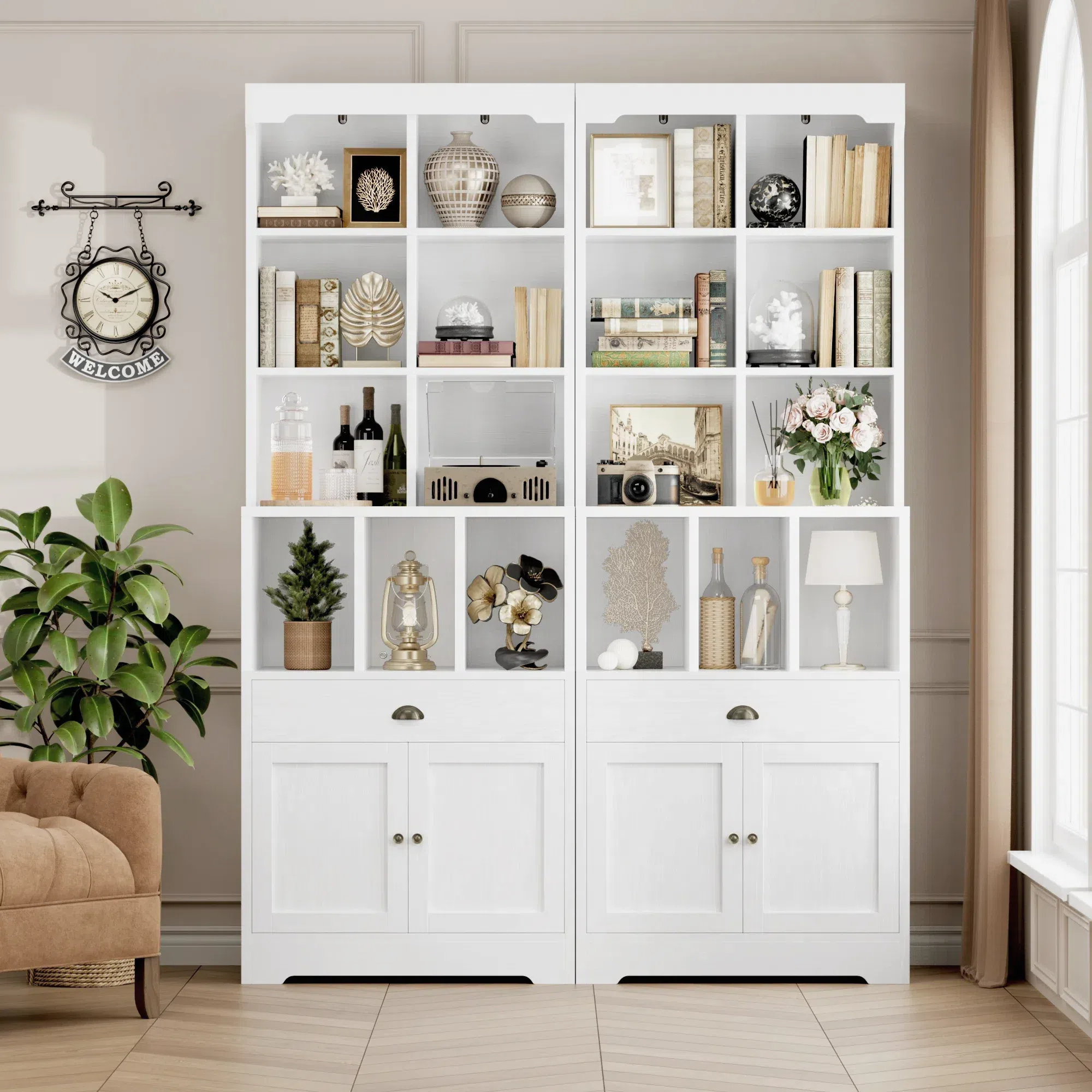 Red Barrel Studio® Tall 7 Shelf Bookcase , Storage and Display ...