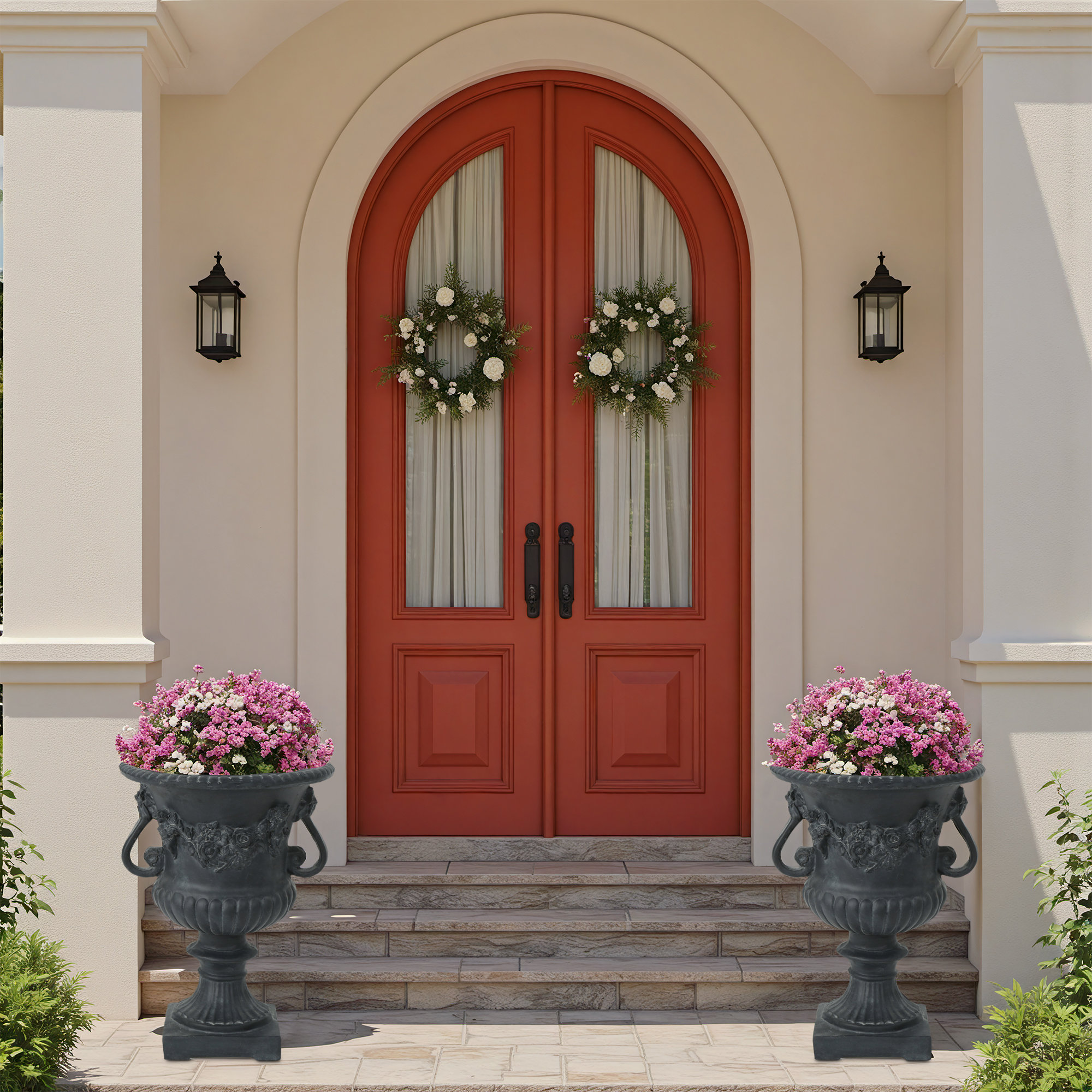 Darby Home Co Outdoor Urn Planters Decor Garden Pots Indoor Urn Filters ...