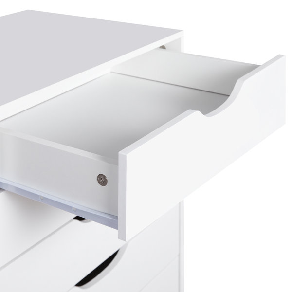 Inbox Zero 9 Drawer Tall File Cabinet, Office Drawer with Wooden ...