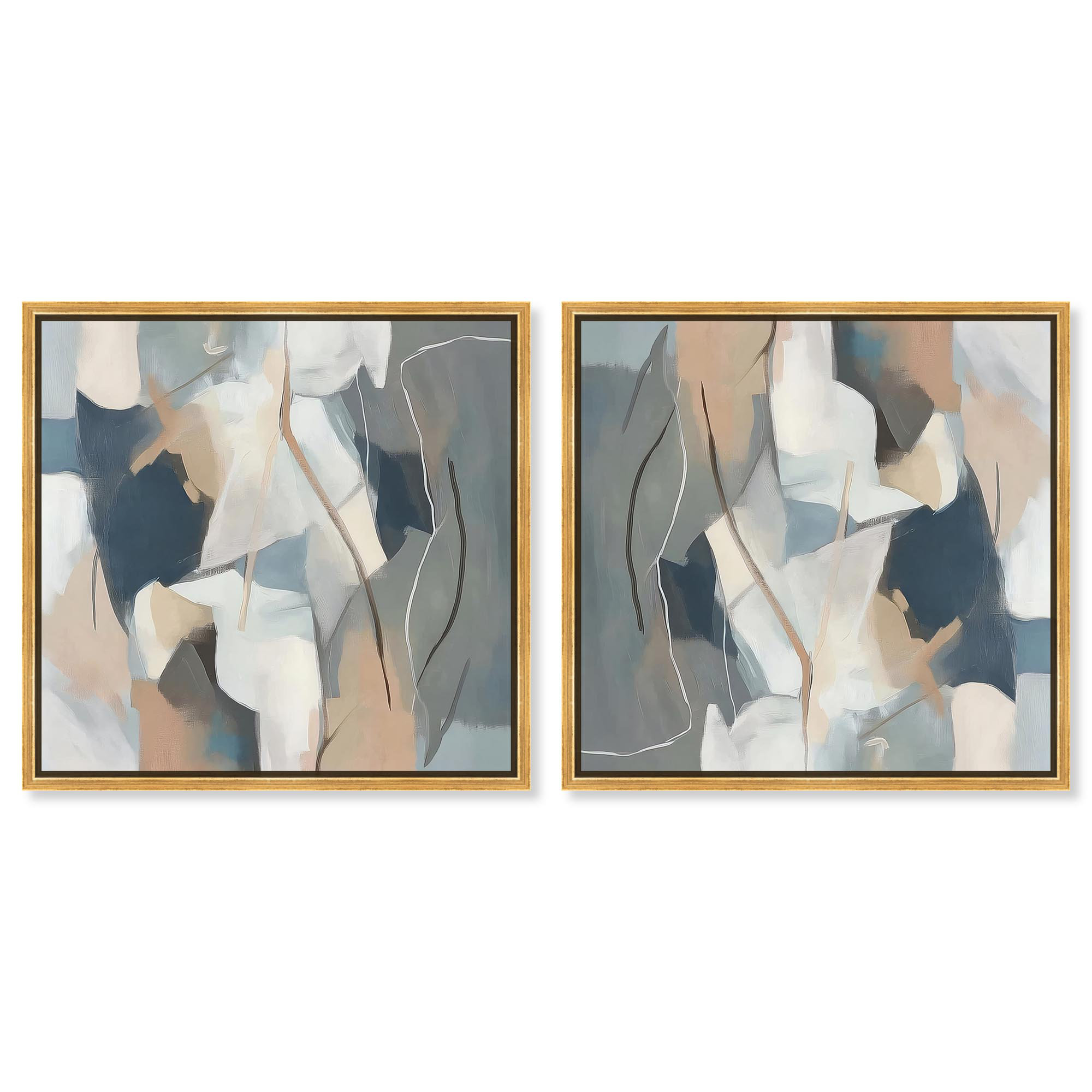 Art Remedy Essence of Duality I Set Canvas Minimal Abstract by Art ...