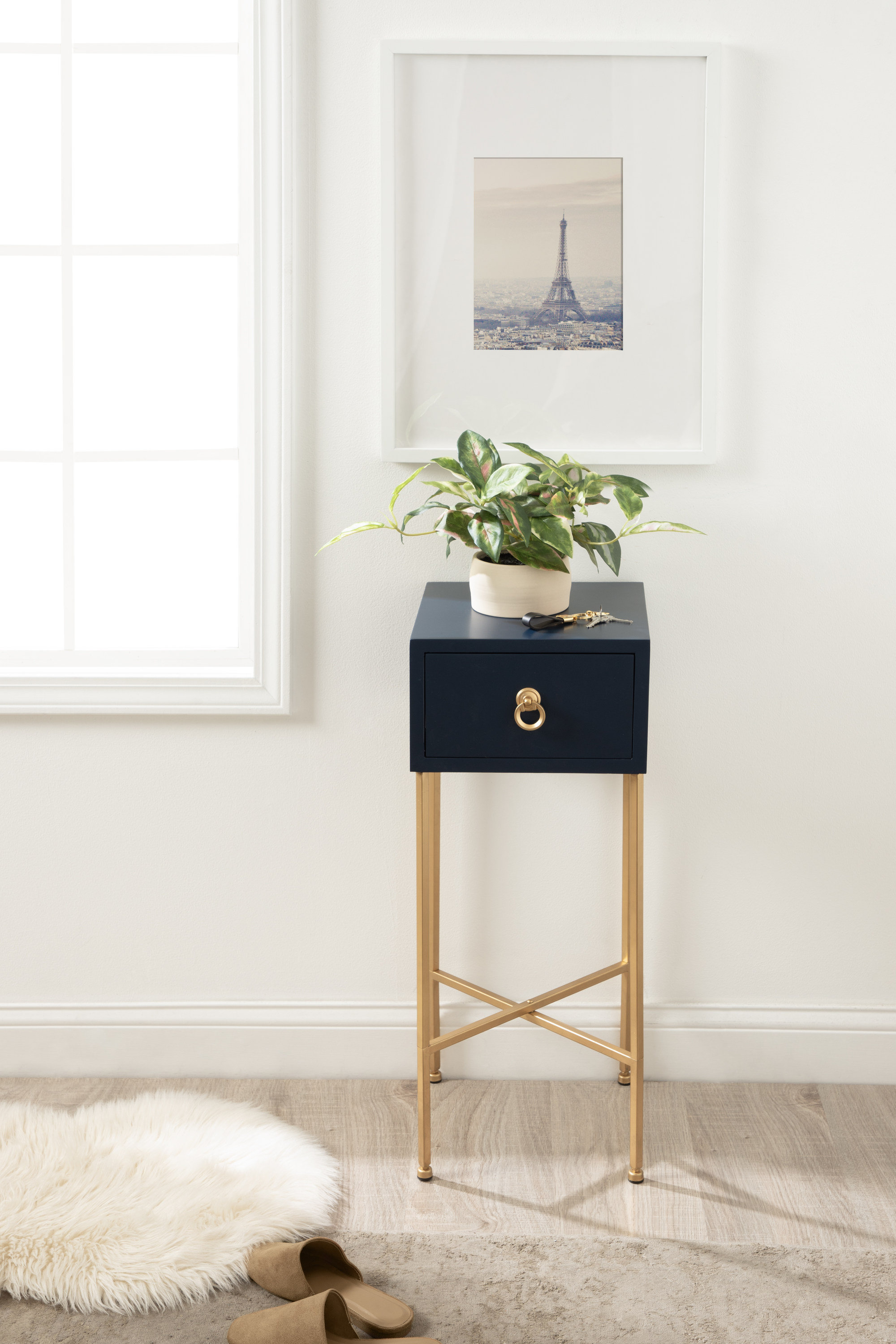 Mercer41 Table à boissons en métal et en bois avec rangement - Wayfair ...