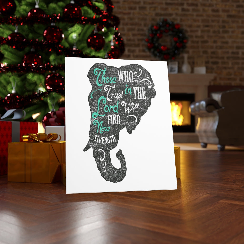 Trinx Inspirational Quote Canvas Trust In The Lord Wall Art ...