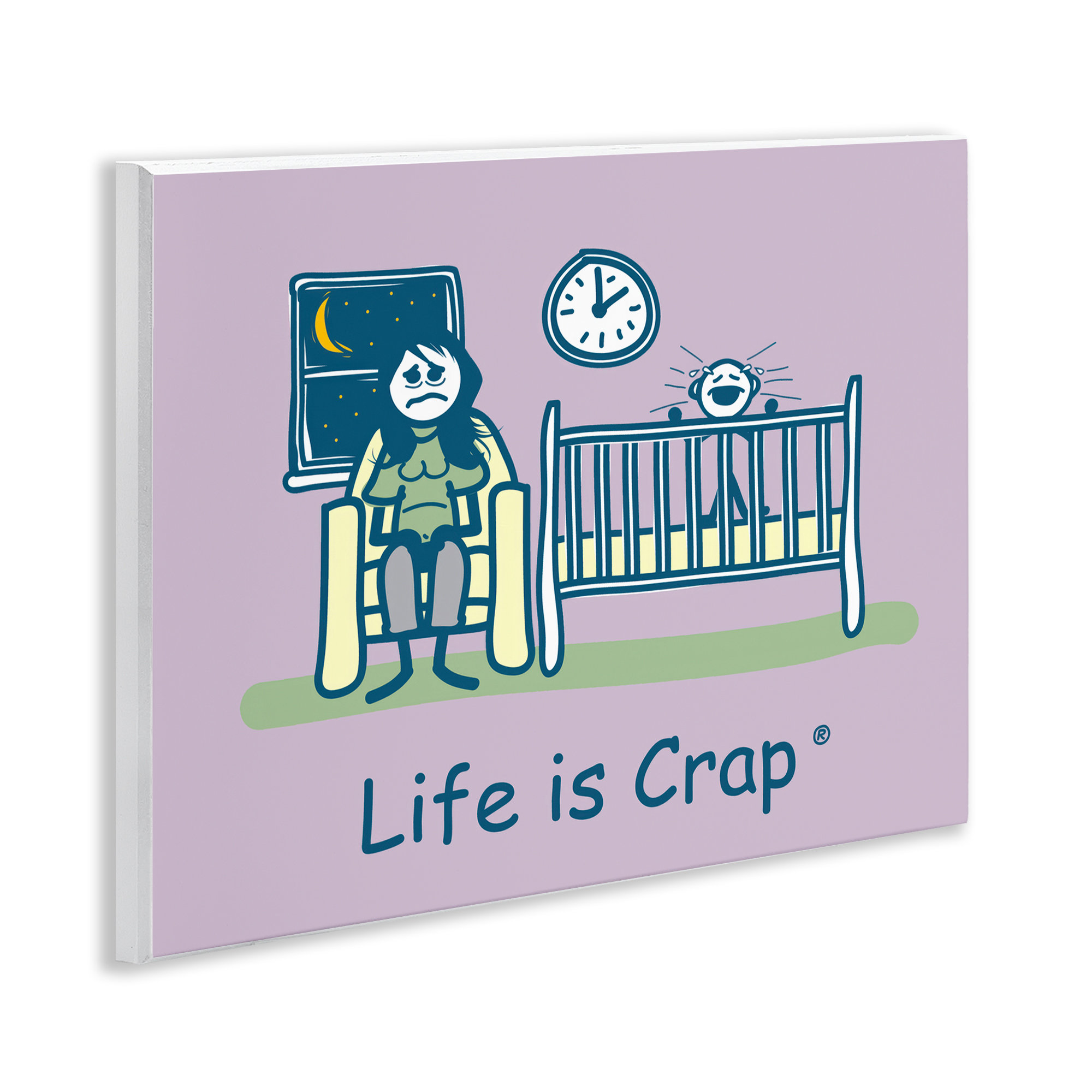 Ophelia & Co. Awake with Crying Baby Wall Plaque Art by LIC | Wayfair