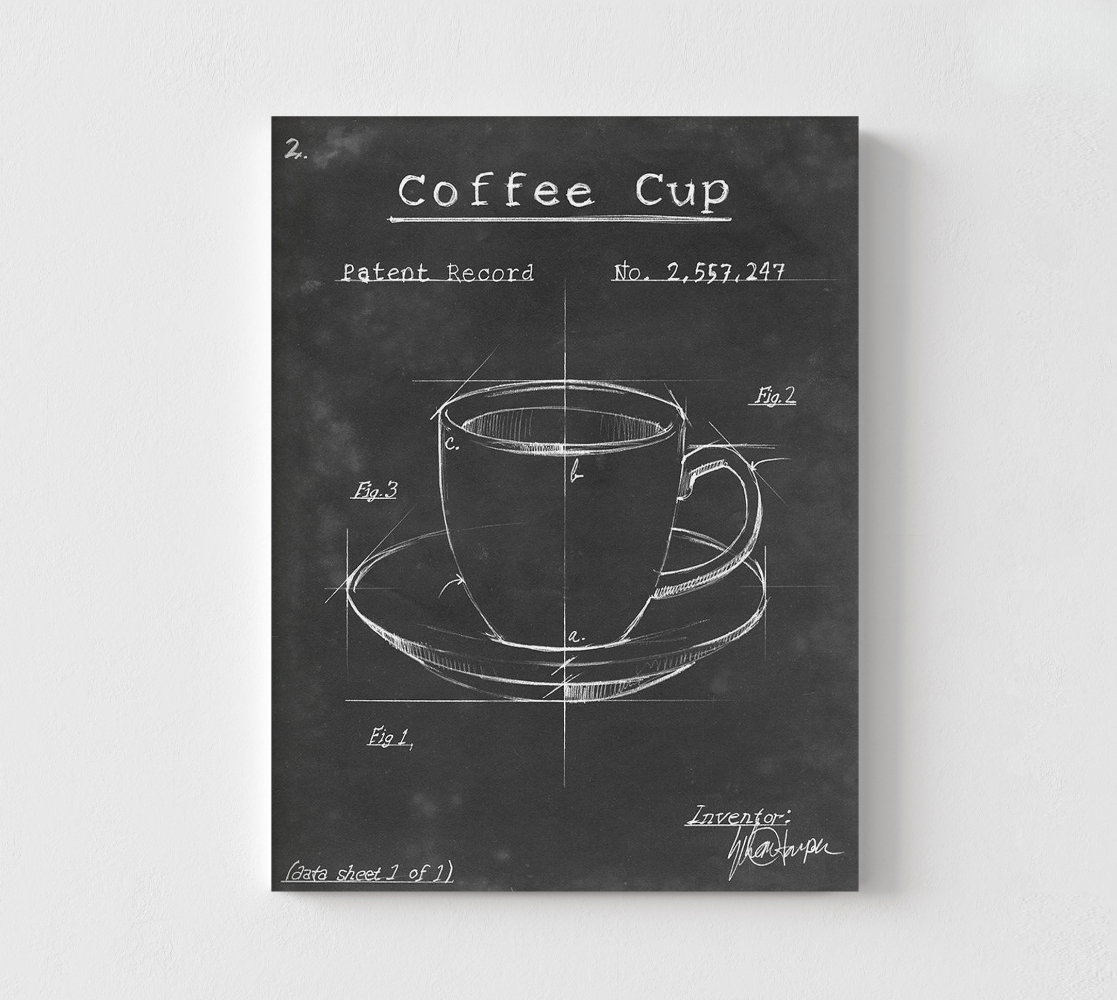 WeFrameArt Morning Routine II By Ethan Harper, Black And White Coffee ...