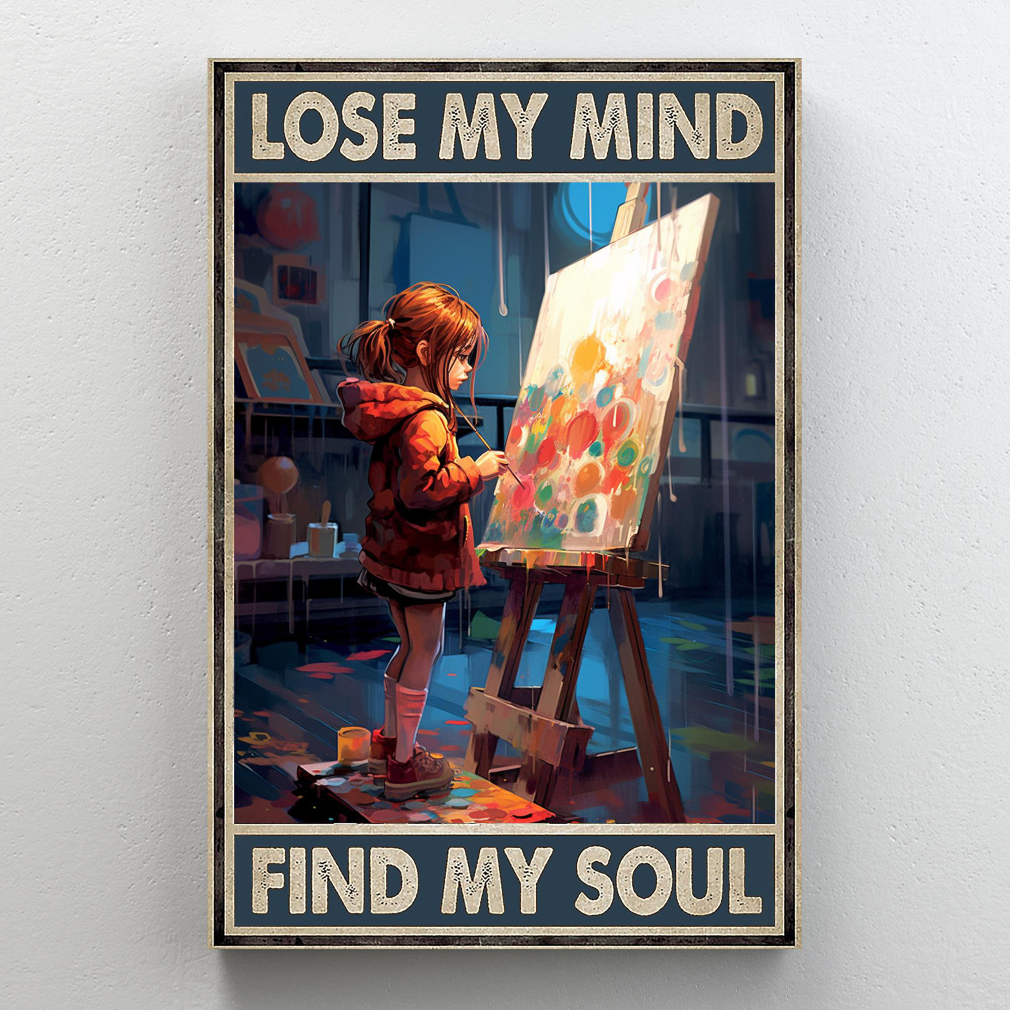 Trinx Painting Lose My Mind On Canvas Graphic Art | Wayfair