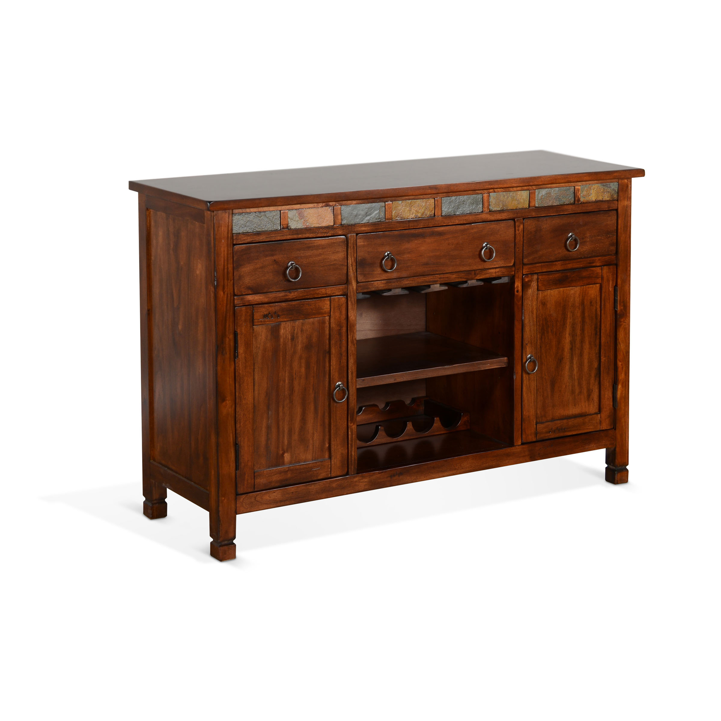 Union Rustic Katsuji 54" Wide 3 Drawer Buffet Table | Wayfair