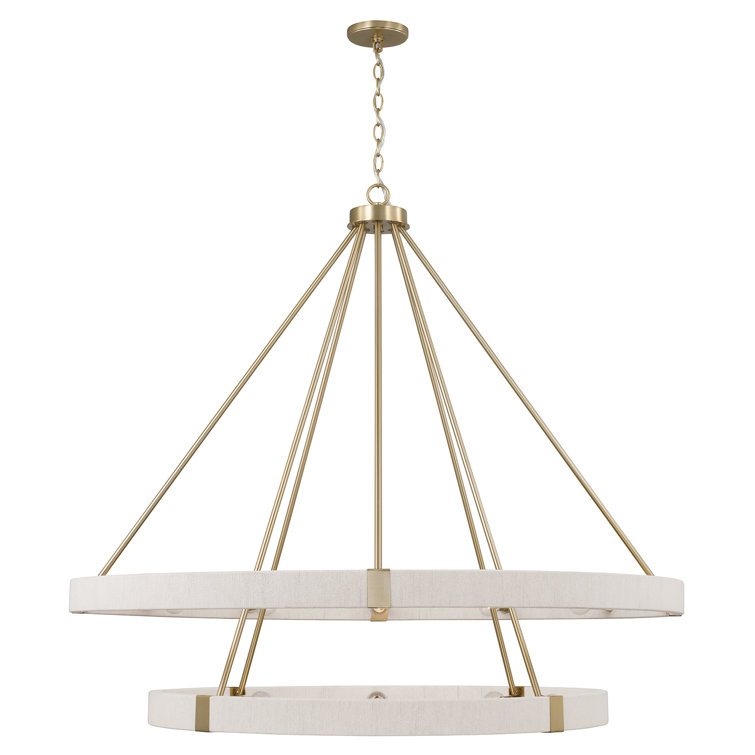 Capital Lighting 48" W x 41" H 20-Light Two-Tier Chandelier in Matte ...