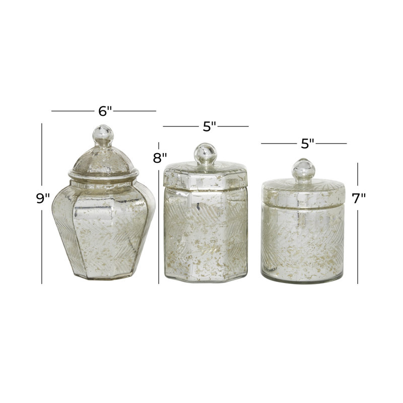 Mistana™ 3 Piece Storage Jar Set & Reviews | Wayfair