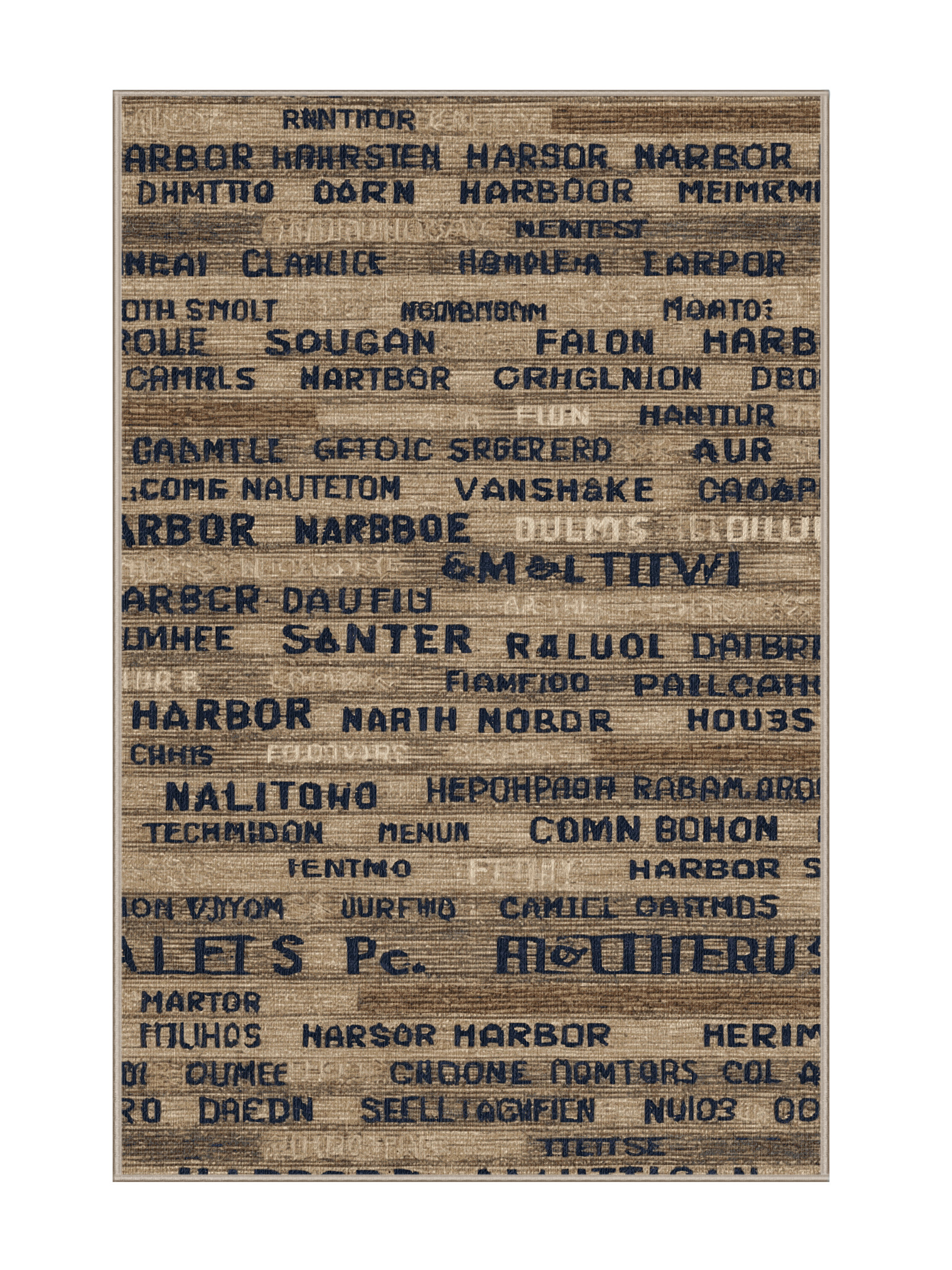 Longshore Tides Washable Harbor names Nautical Area Rug | Wayfair