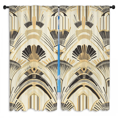 art deco window dressing
