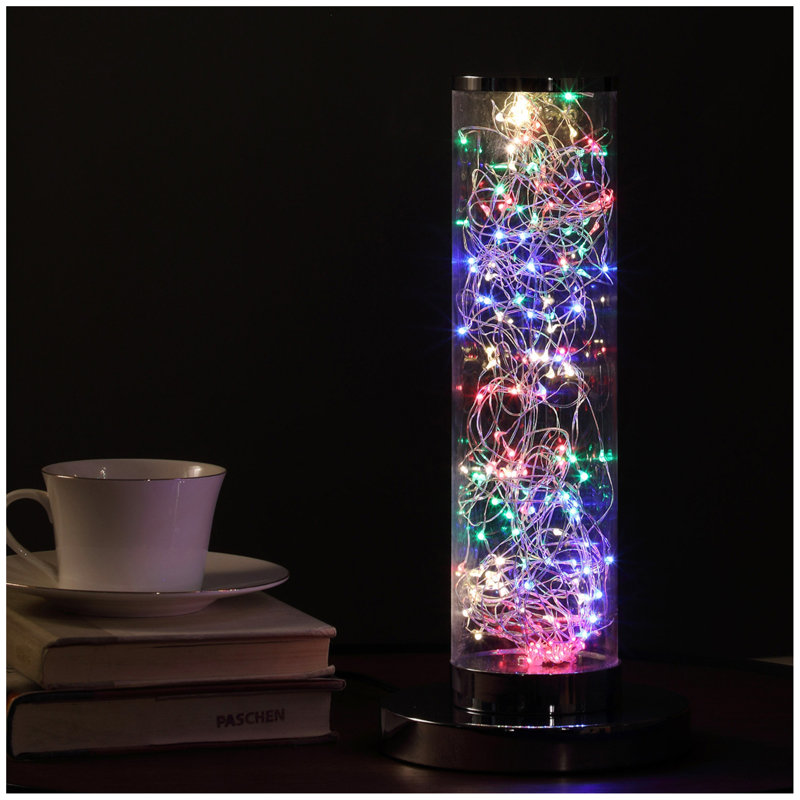 Brayden Studio® 13-Inch Exposed Rope LED Namiri Column Table Lamp | Wayfair