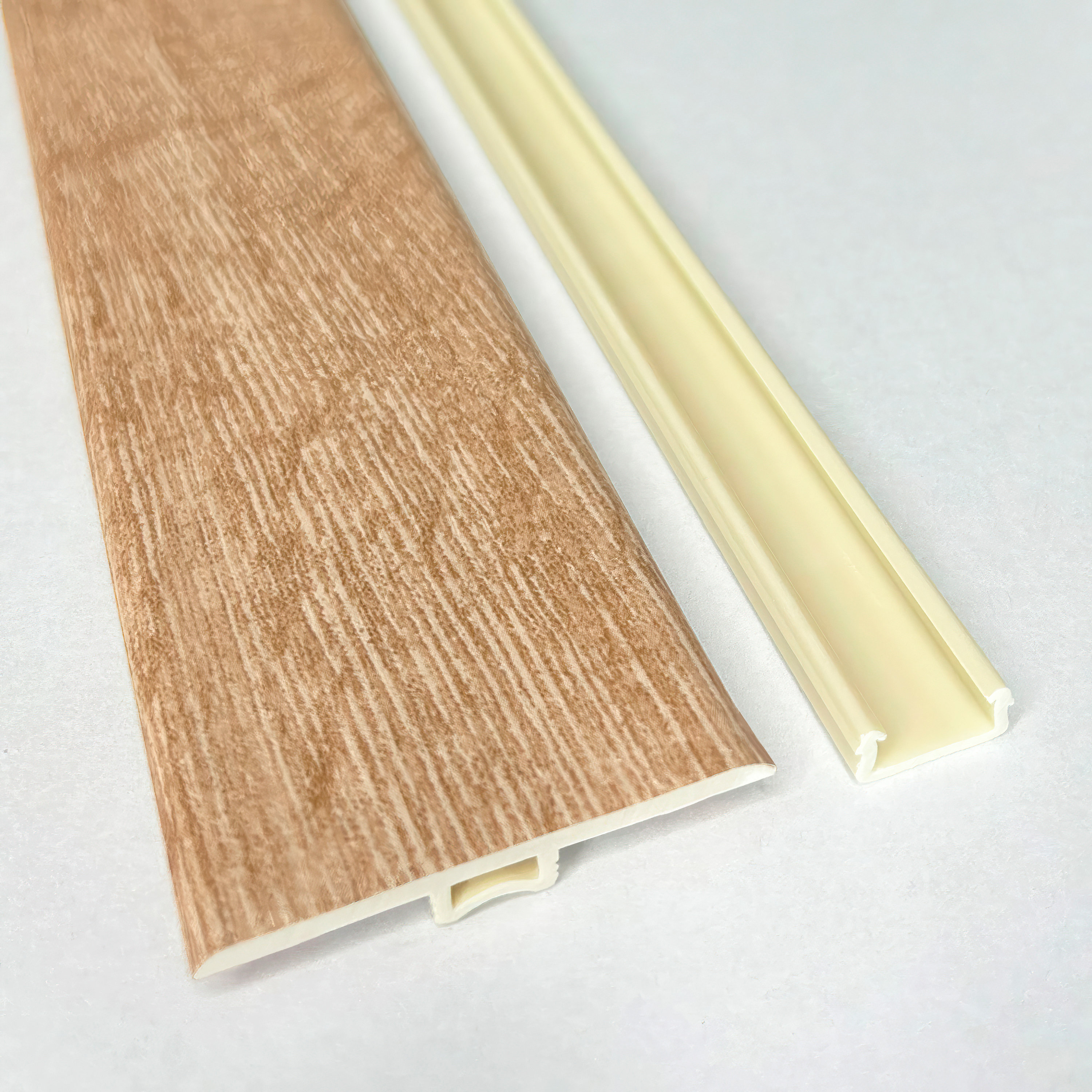 ECOHAB Vinyl 1.8'' W x 84'' L SPC T-Moulding with Free PVC Track ...