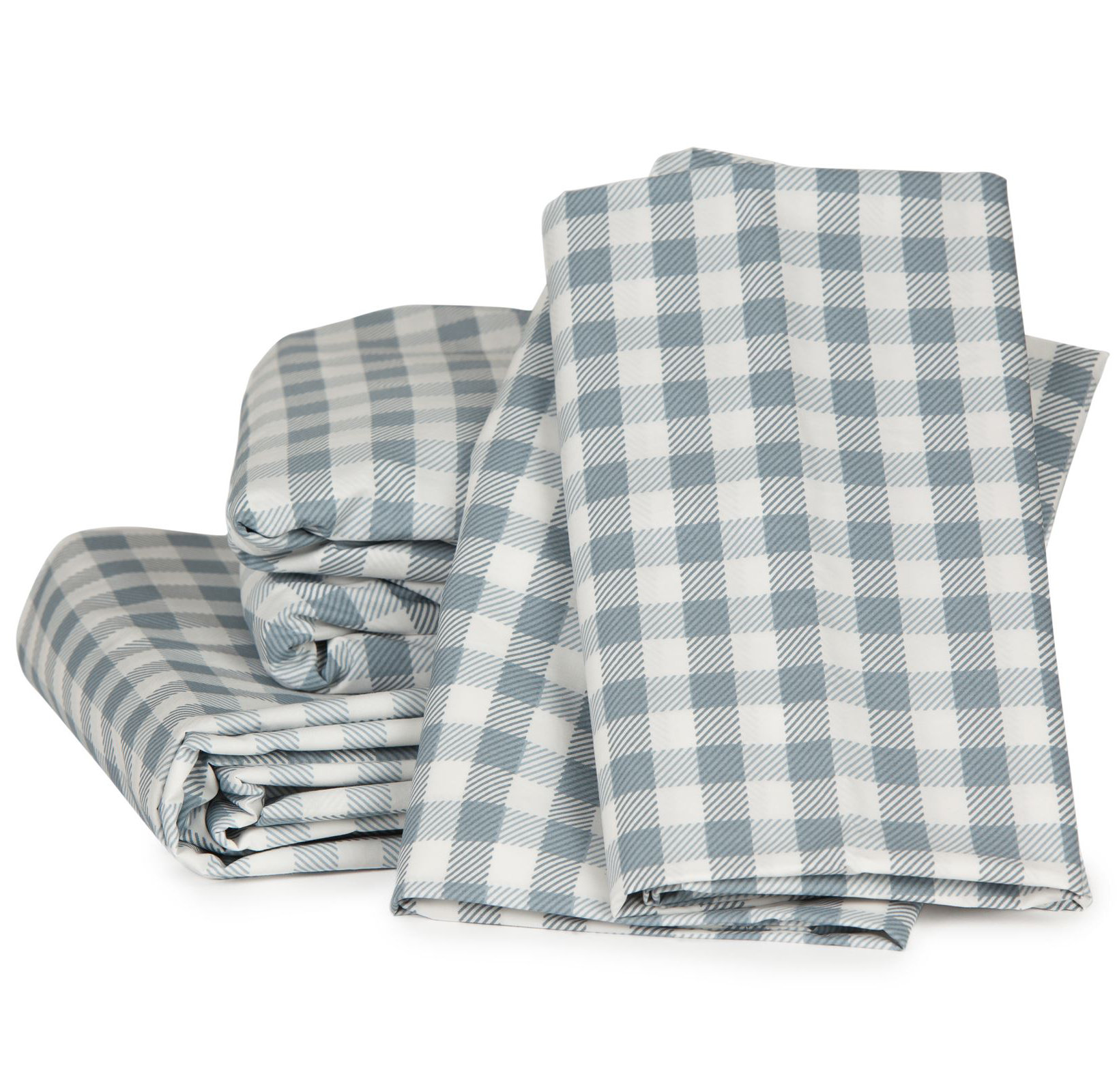 Thread Experiment Gingham Plaid 300 Thread Count Cotton Sheet Set ...