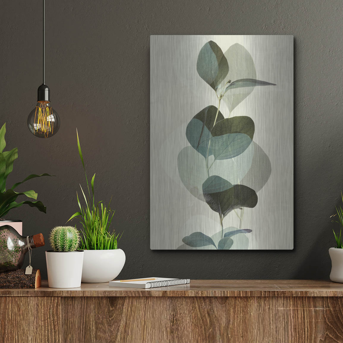 Winston Porter 'Green Leaves 8' by Ian Winstanley Metal Wall Art | Wayfair