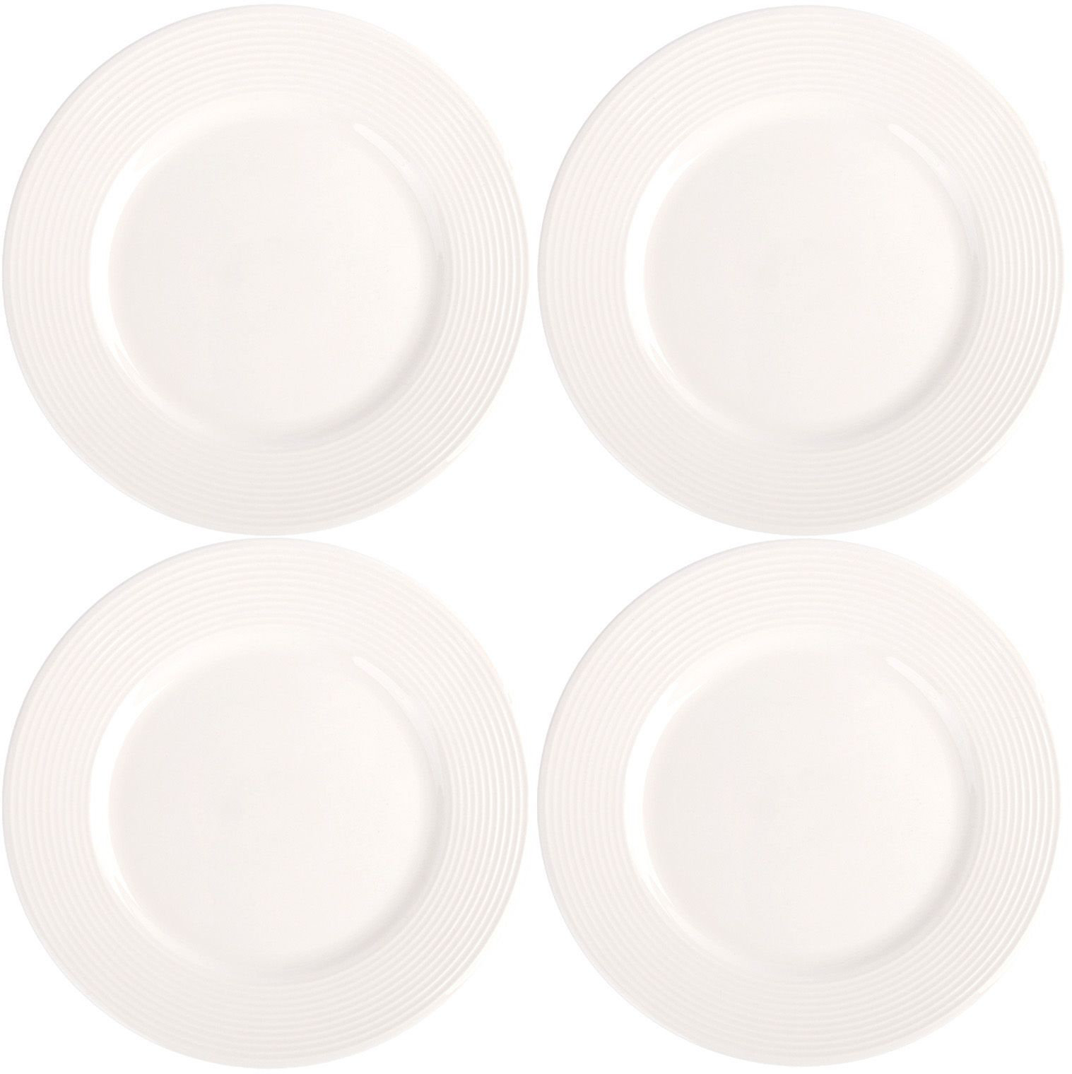 Winston Porter Set Of 4 7.5" Lines Salad Plates | Wayfair