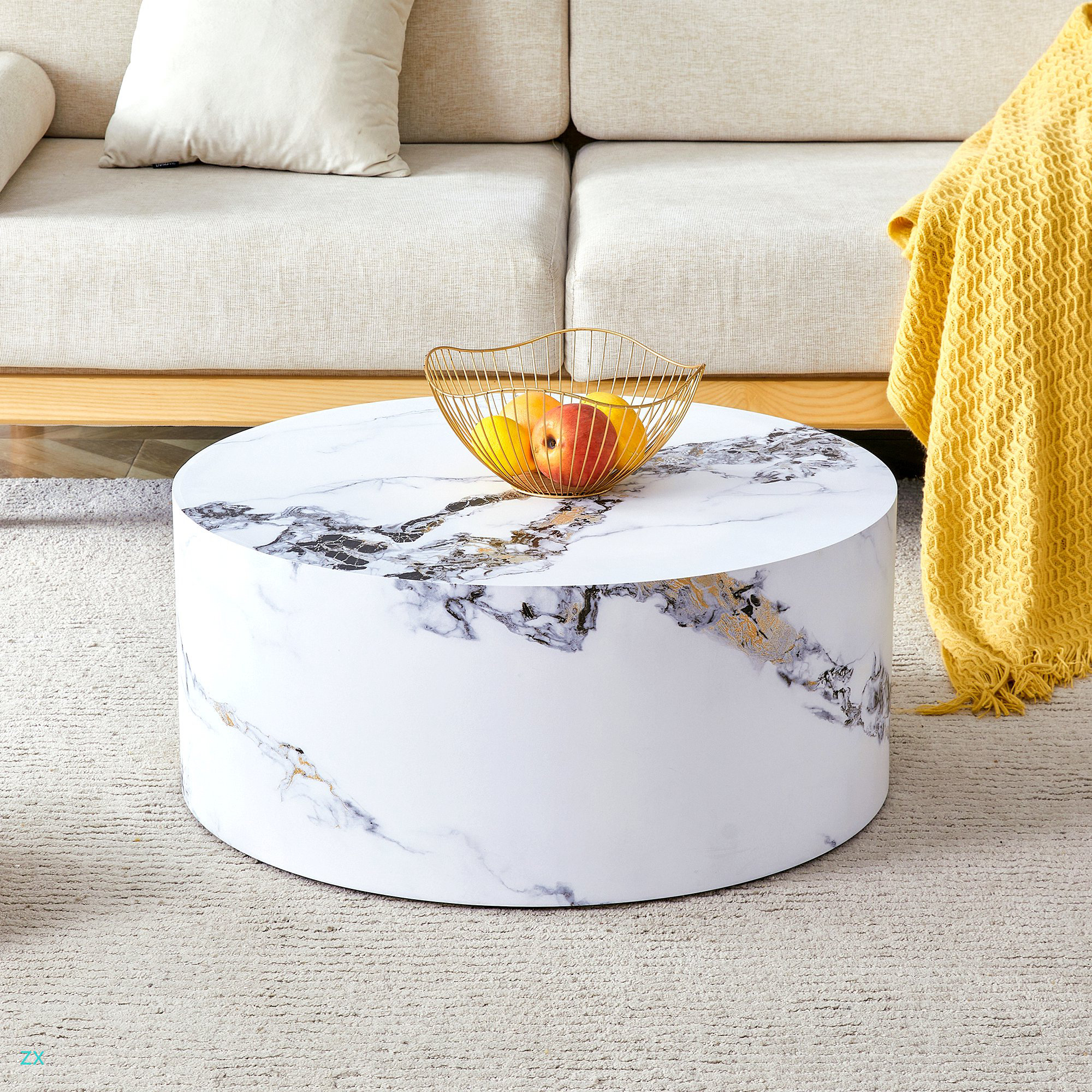 Latitude Run® The Cylindrical Table With Its Patterned Design Can Be ...