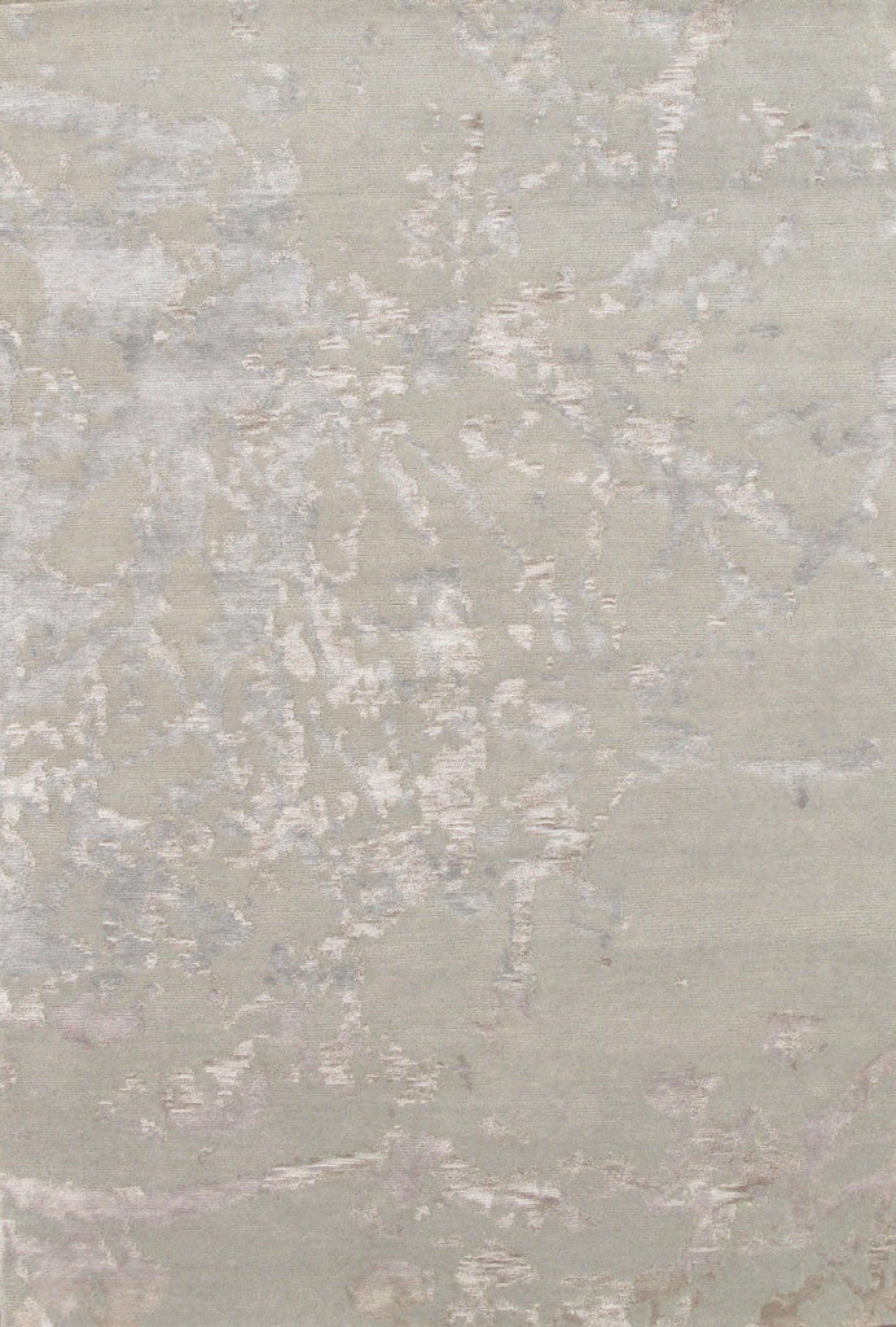 Isabelline Solid Color Handmade Rectangle 4'1" x 5'11" Cotton/Wool/Silk ...