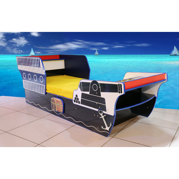 Zoomie Kids Kiester Pirate Ship Bed with Attractive Design and Ample ...