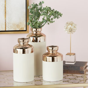 CosmoLiving by Cosmopolitan 3 Piece Table Vase Set & Reviews | Wayfair