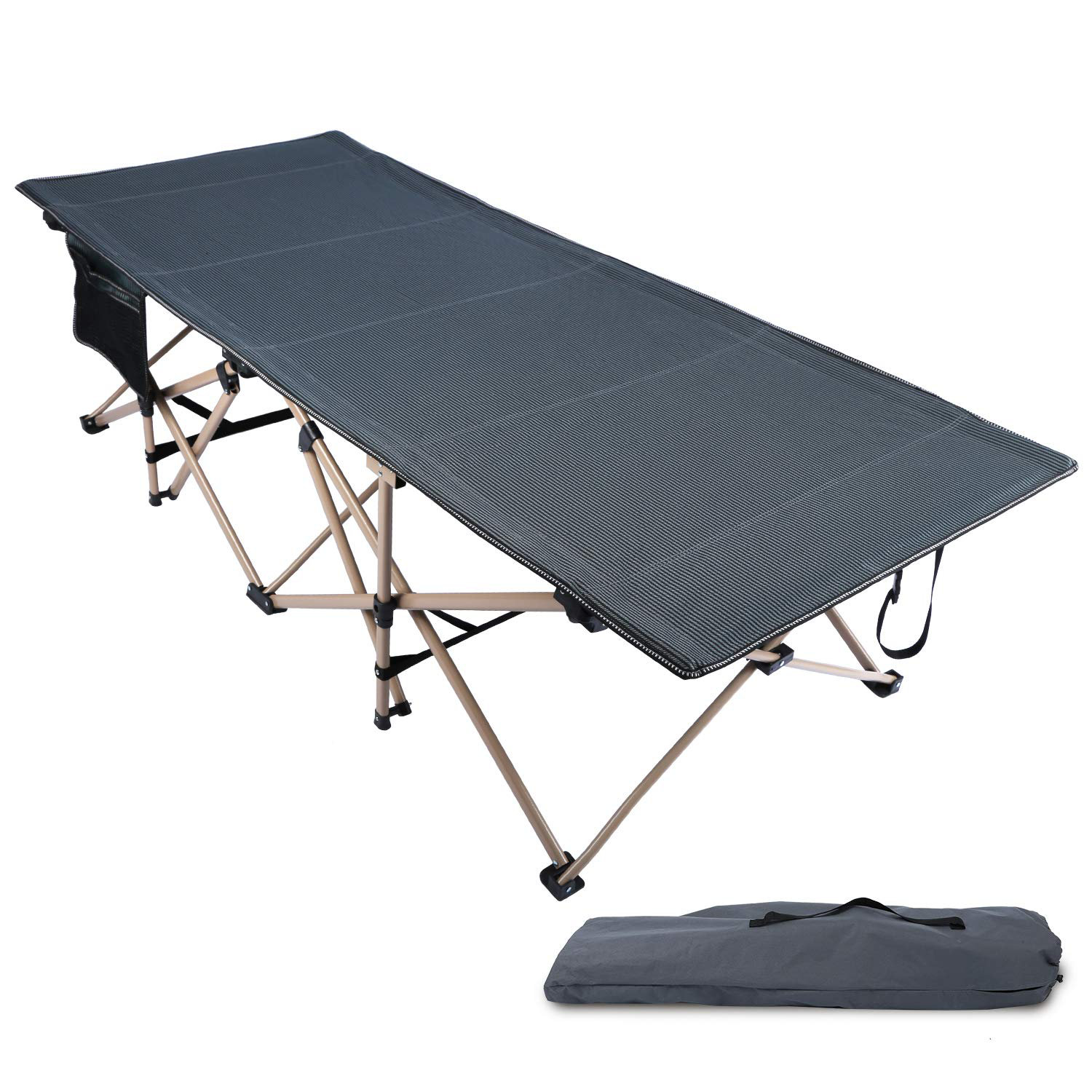 LIFETIME FLOORING LLC Oversized Camping Cots For Adults 500Lbs, Extra ...