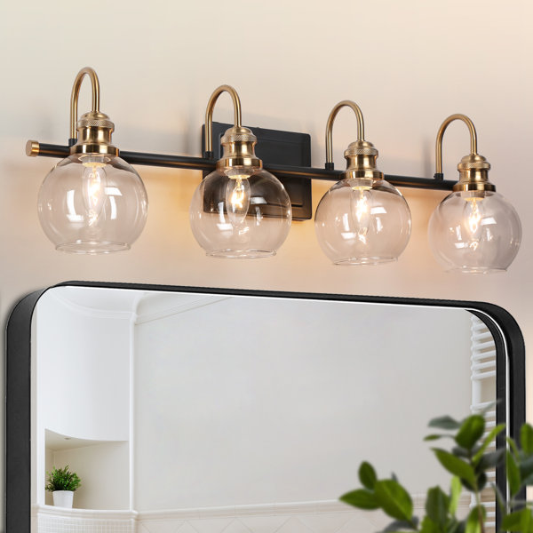4 Light Vanity Light Bathroom Vanity Lighting You'll Love | Wayfair