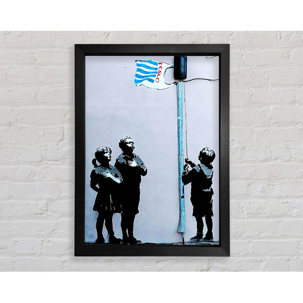 Bright Star Homage To The Tesco Flag 2 - Single Picture Frame Print ...