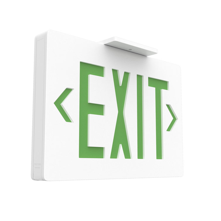 Wen Lighting Thermoplastic LED Double Sided Exit Sign - Wayfair Canada