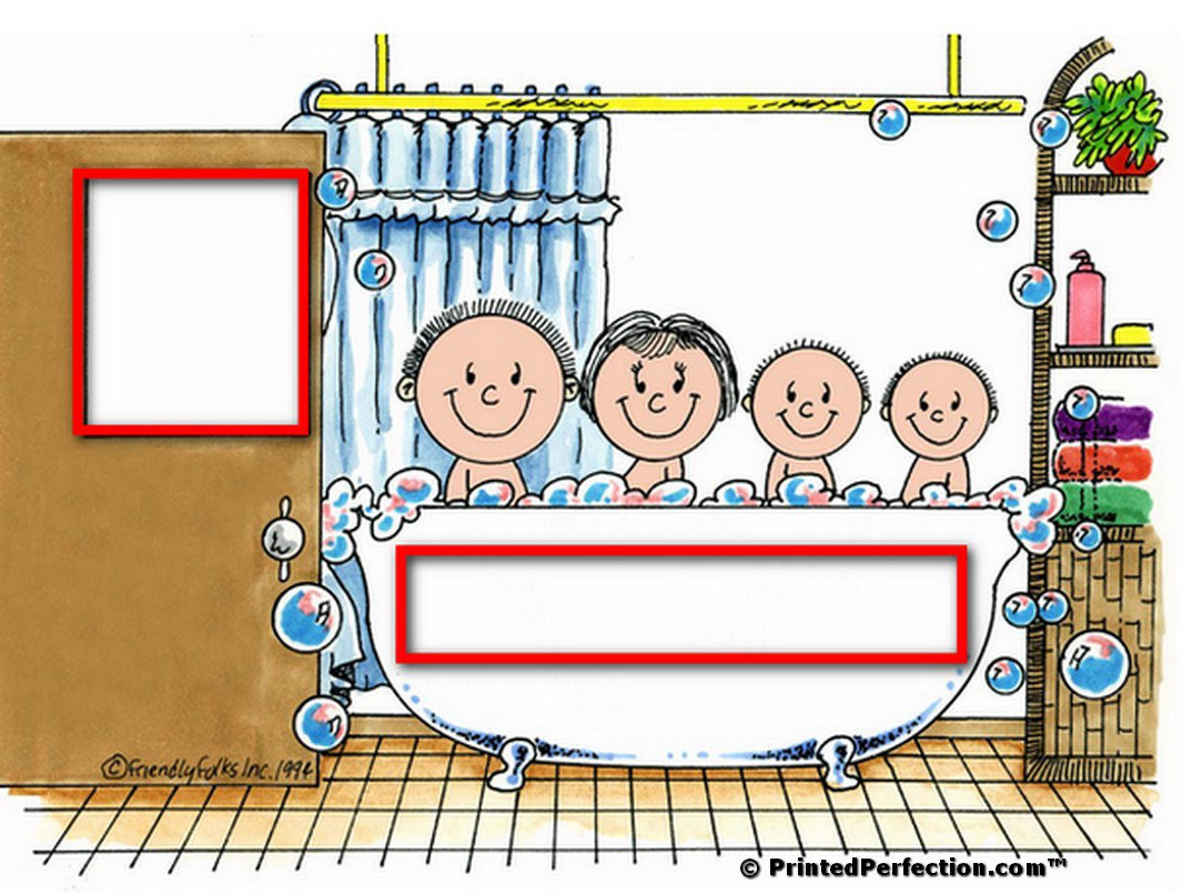 Printed Perfection Personalized Tub Time 2 Key Chain | Wayfair