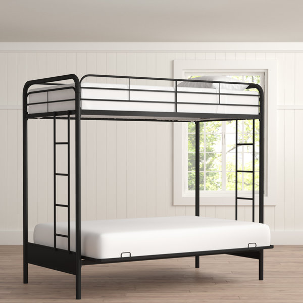 Viv + Rae Hinerman Twin Over Full Metal Futon Bunk Bed by Viv + Rae ...