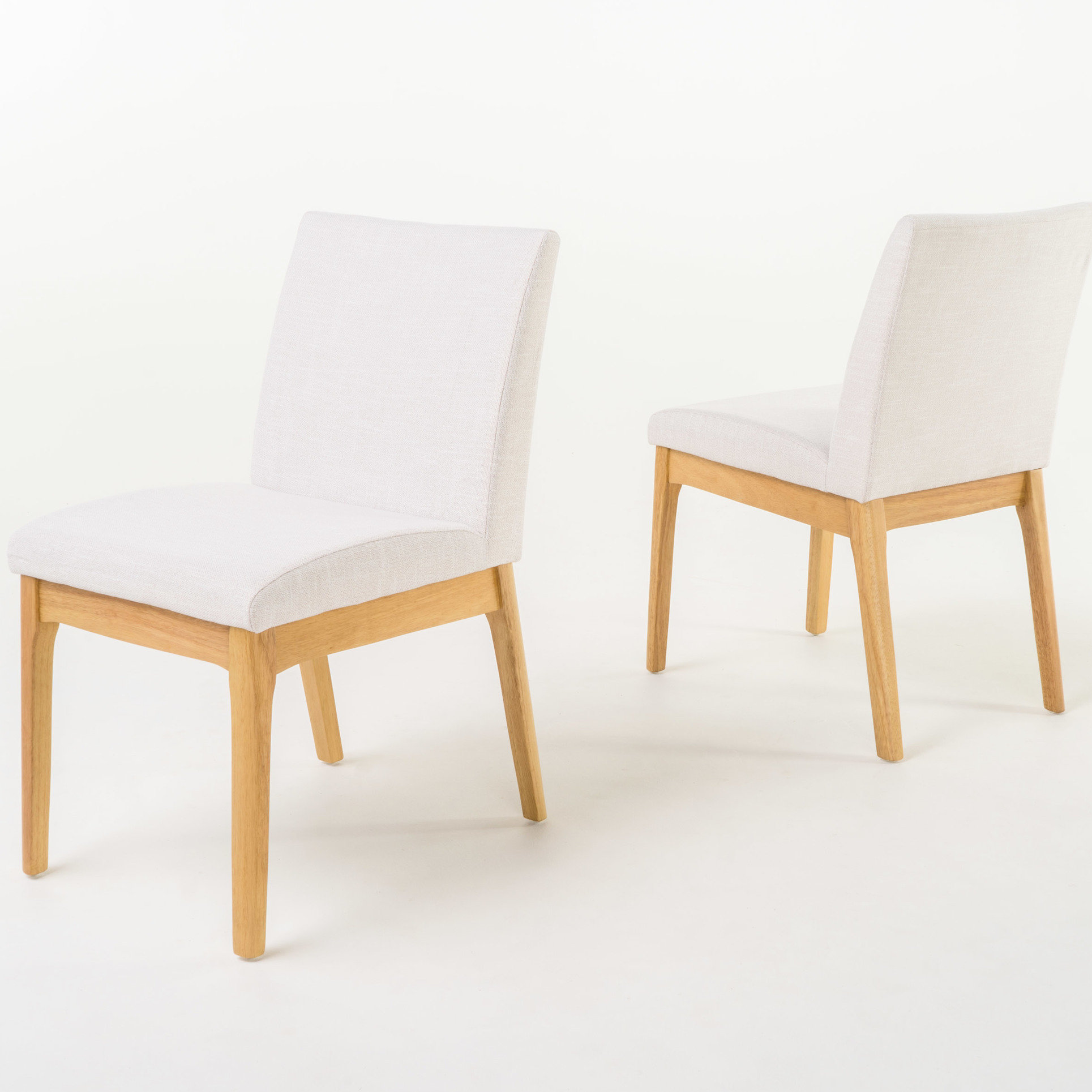 Hokku Designs Of Two Dining Chairs, Beige, Contemporary Design, 16.98 ...