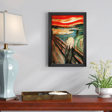 Vault W Artwork The Scream Framed On Paper by Edvard Munch Print ...